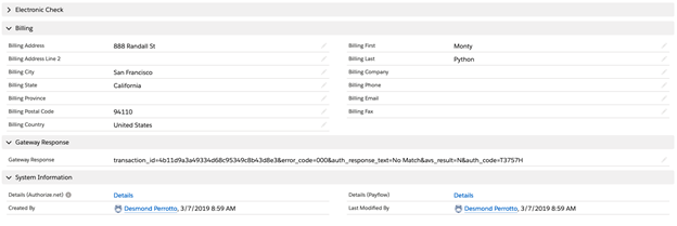 Merchant e-Solutions and Salesforce - Chargent by AppFrontier