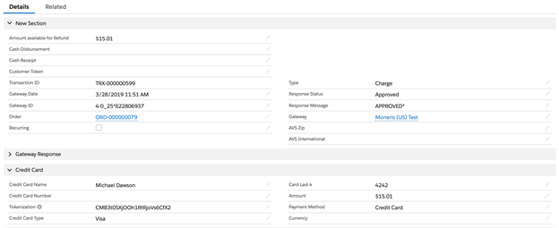 Moneris and Salesforce - Chargent by AppFrontier