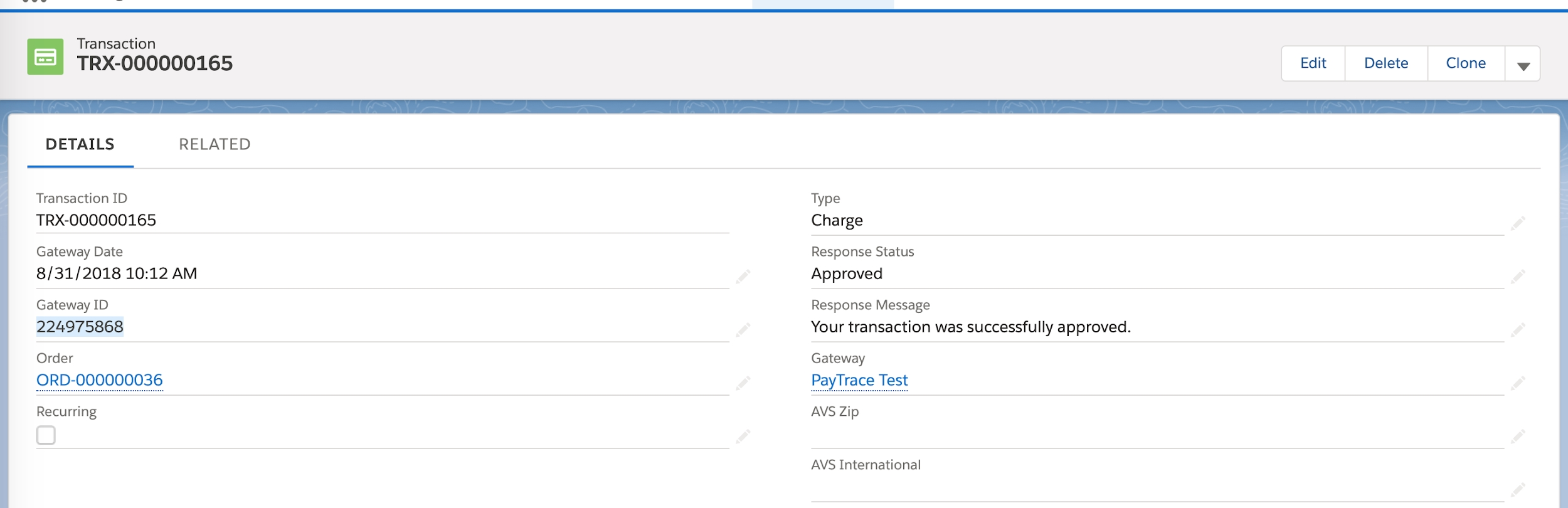 PayTrace and Salesforce - Chargent by AppFrontier