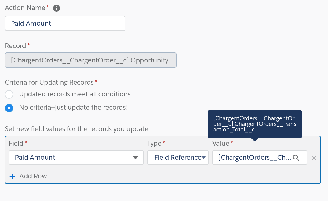 Automating Chargent With Process Builder - Chargent by AppFrontier