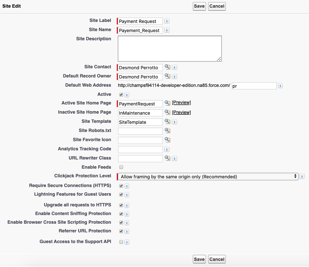 Payment Request Setup - Chargent by AppFrontier