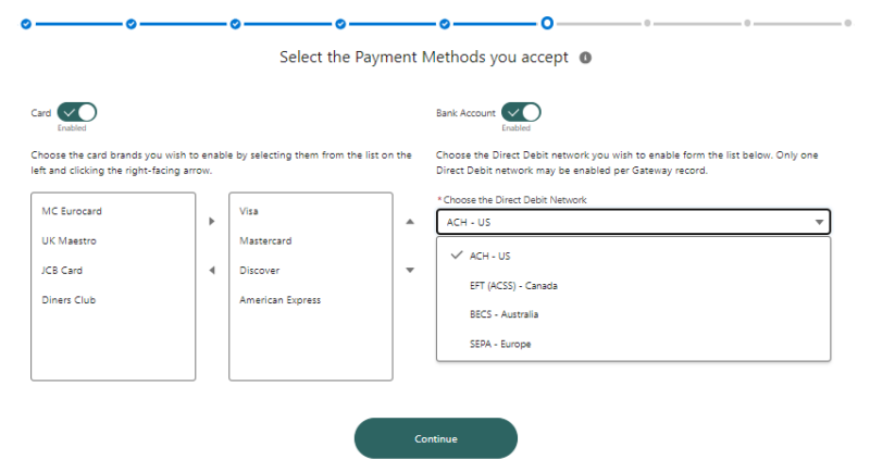 Gateway Setup Wizard - Chargent by AppFrontier