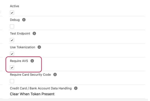 Address Verification System (AVS) - Chargent by AppFrontier
