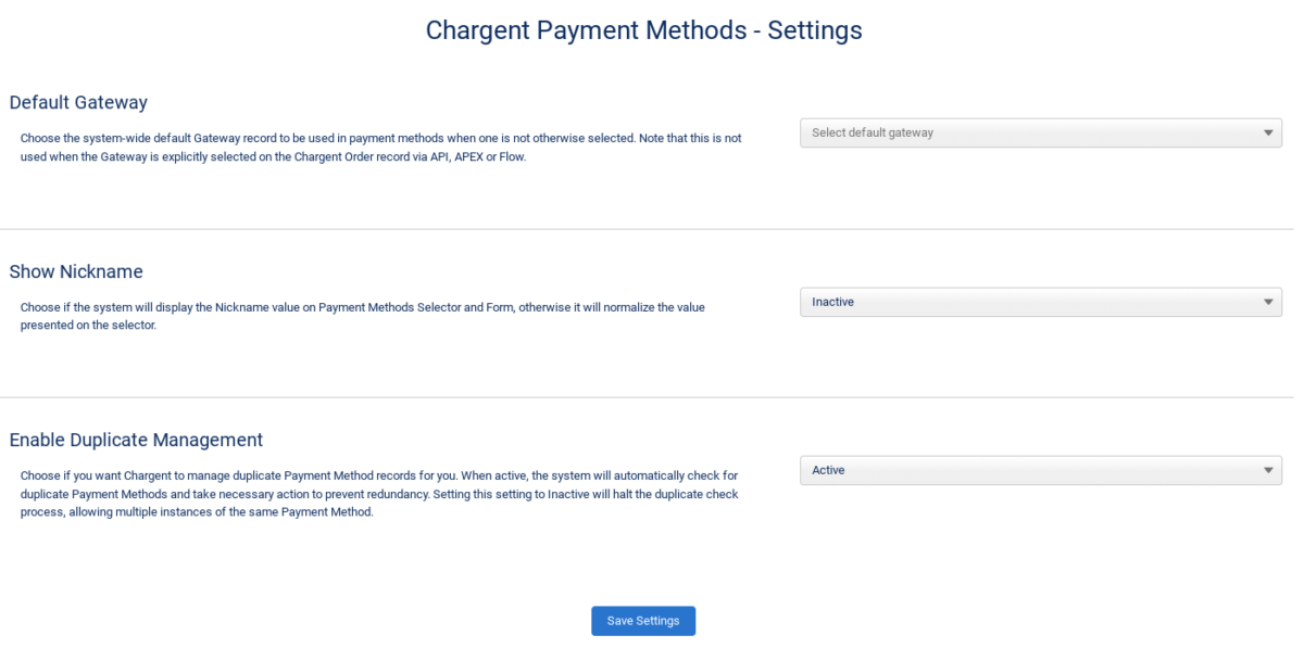 Setting Up Payment Methods - Chargent by AppFrontier